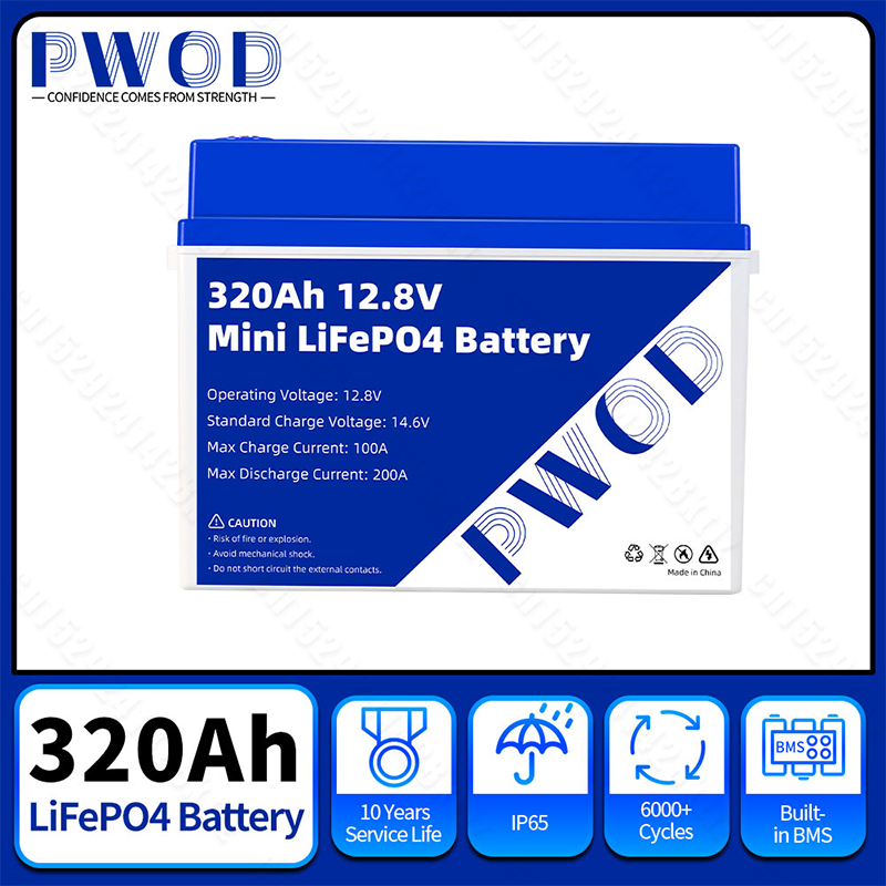 PWOD 12V 320Ah Mini LiFePO4 Battery - Lightning